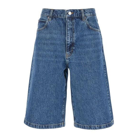 Frame Denim | Shorts | Frame Women The Boy Short Blue Shorts With Belt ...